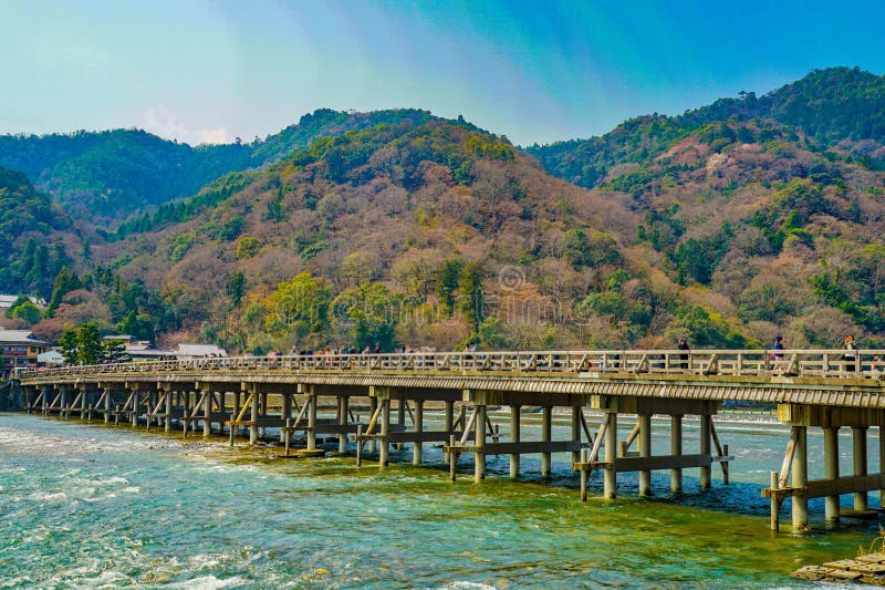 Togetsu Bridge (Kyoto) stock photo. Image of period - 272309298
