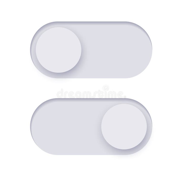 Toggle button icon stock vector. Illustration of mobile - 255313503