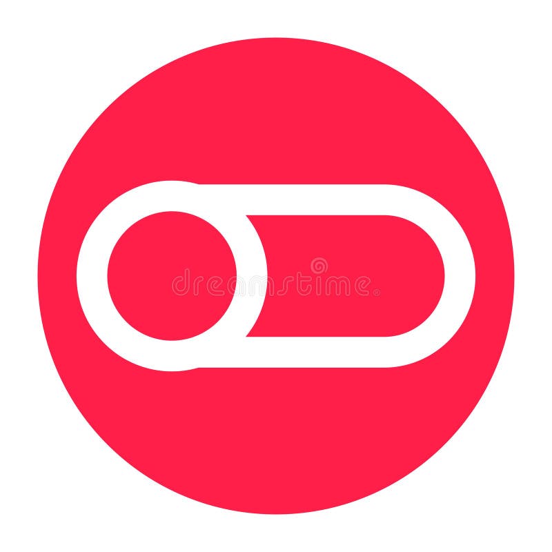 Toggle Button Line Style Vector Icon Which Can Easily Modify or Edit ...