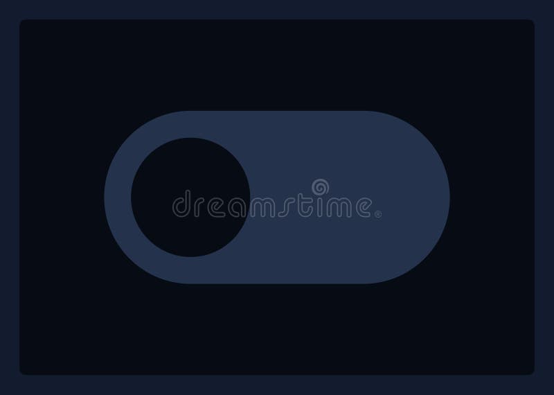Toggle Button in Off Mode UI Element Template Stock Vector ...