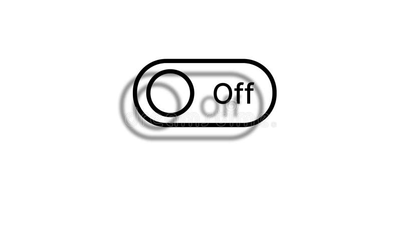 Toggle Drag Button Animation with Hand 4k Isolated Footage Stock ...