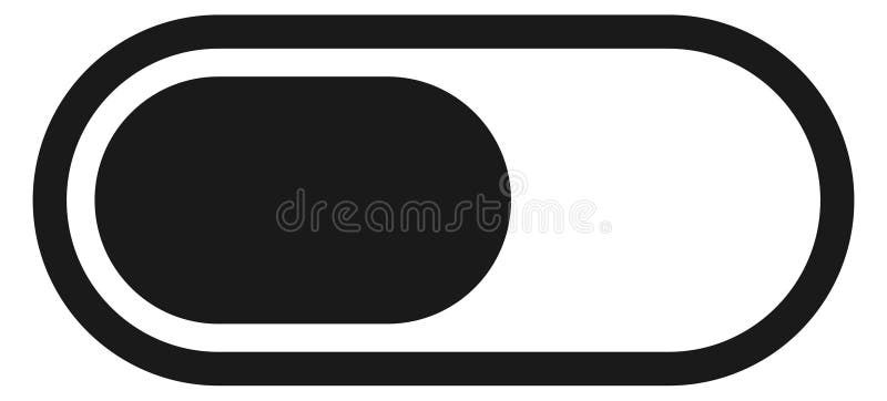 Simple Black Switch. Toggle Button Ui Element Stock Vector ... Simple Black Switch. Toggle Button Ui Element Stock Vector ...