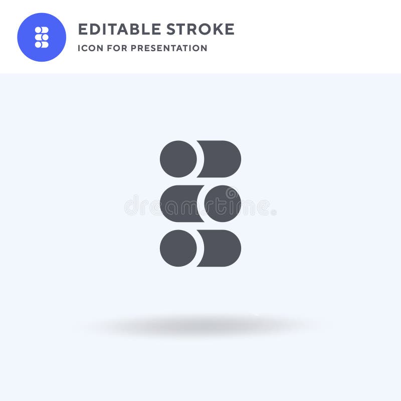 Toggle Icon Vector, Filled Flat Sign, Solid Pictogram Isolated on White ...