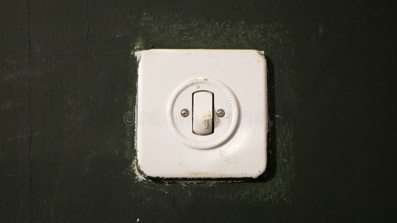 Toggle on OFF light switch stock image. Image of plastic - 118334045