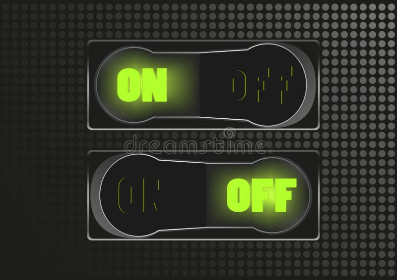 Toggle switch stock vector. Illustration of extinguish - 7382047