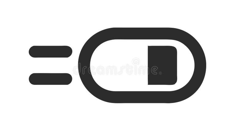 Toggle Switch Active State Icon, Power on, Vector Design Generative AI ...