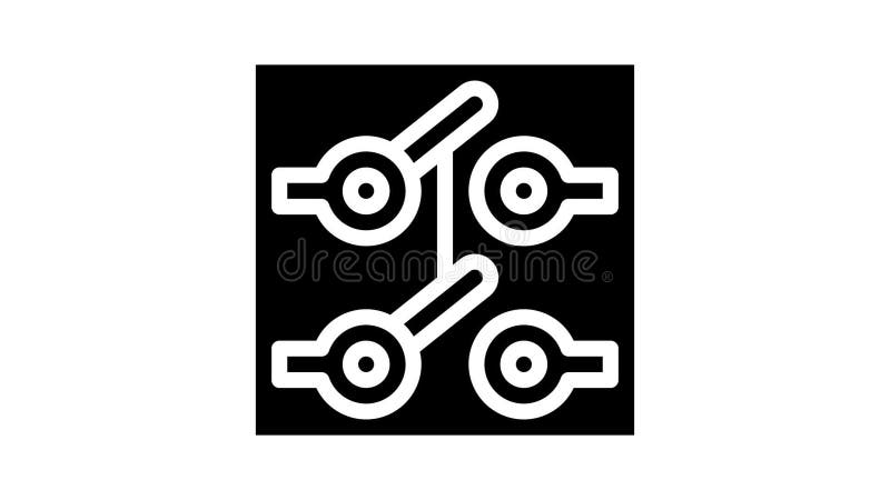 Toggle Switch Glyph Icon Animation Stock Footage - Video of pole ...