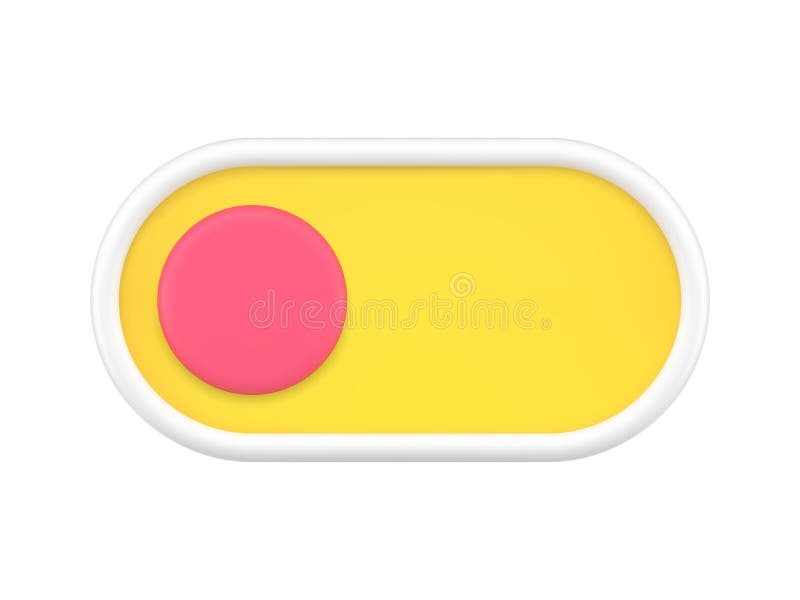 Toggle Switch Button Turn on Off Modern Electronic Devices 3d Icon ...