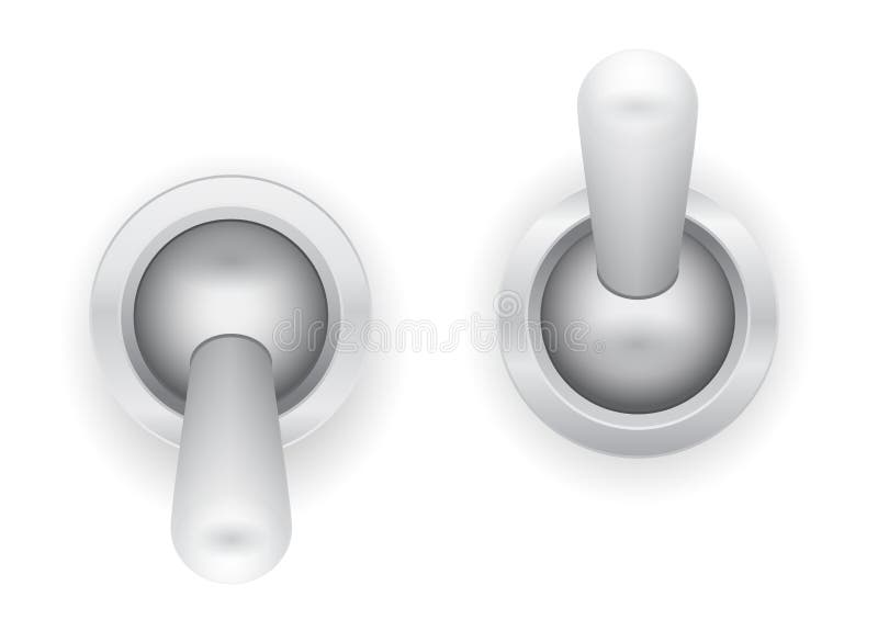 Toggle switch 3d icon stock vector. Illustration of industrial - 201176791