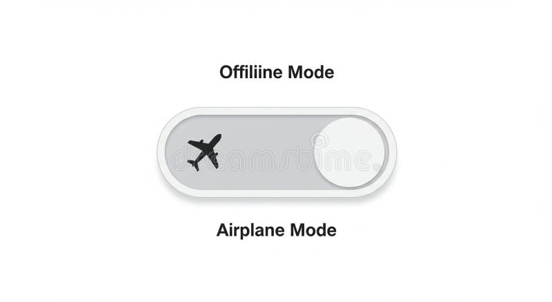 Toggle Switch Graphic Featuring "Offiline Mode" at the Top and ...