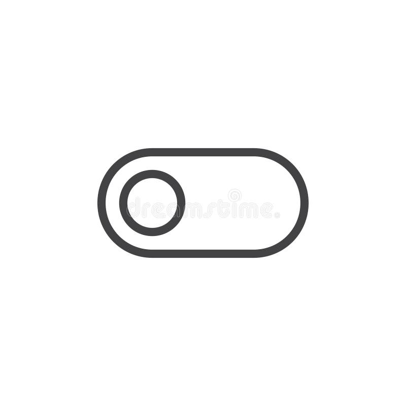 Toggle Switch Icon Thin Outline Art Symbol Stock Illustration ...
