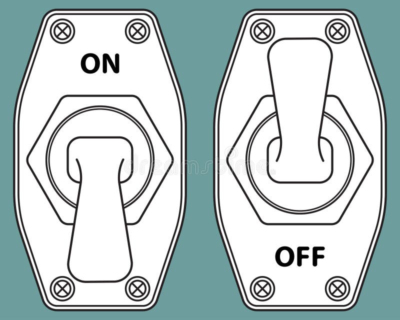 Toggle switch icon stock vector. Illustration of connection - 77219642