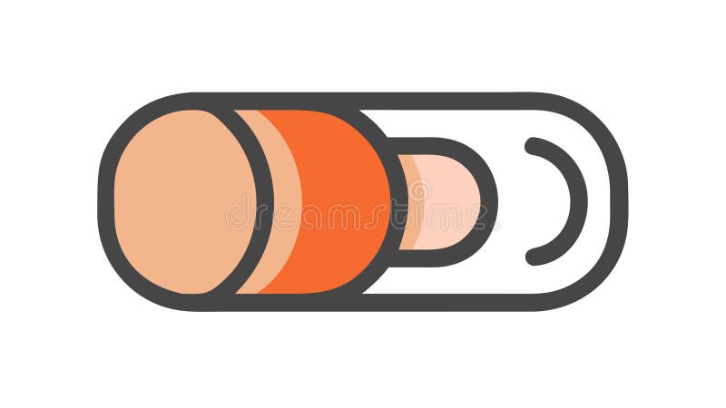 Toggle Switch Icon, on Off Control Graphic Element, Vector Design Generative AI Stock Vector ...