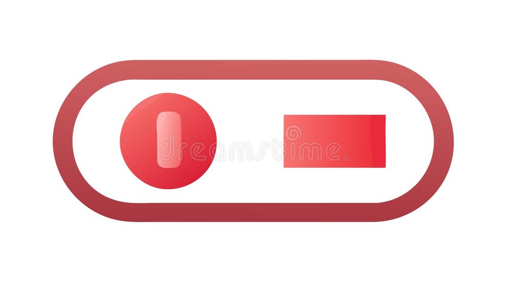 Toggle Switch Icon for on Off Functionality, Vector Design Generative ...