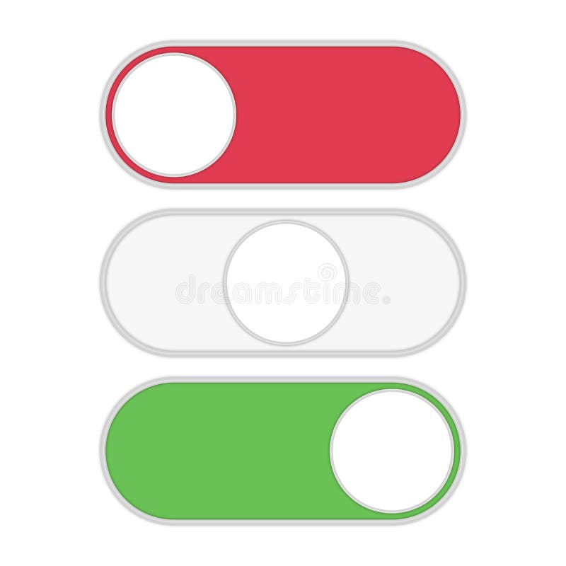 Toggle switch vector icon. stock vector. Illustration of icon - 141747761