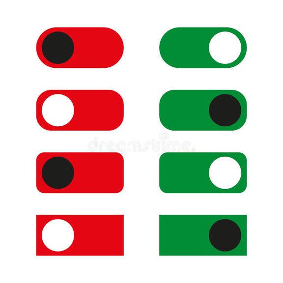 Toggle Switch Icons Flat Illustration Stock Illustrations 346 Toggle Switch Icons Flat