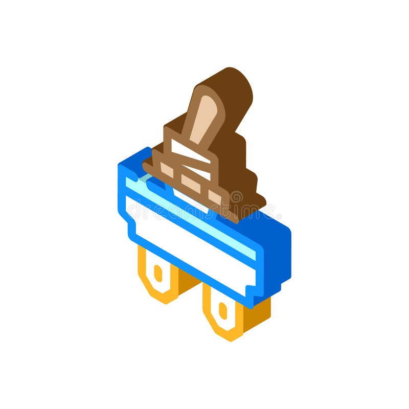 Toggle Switch Isometric Icon Vector Illustration Stock Vector ...