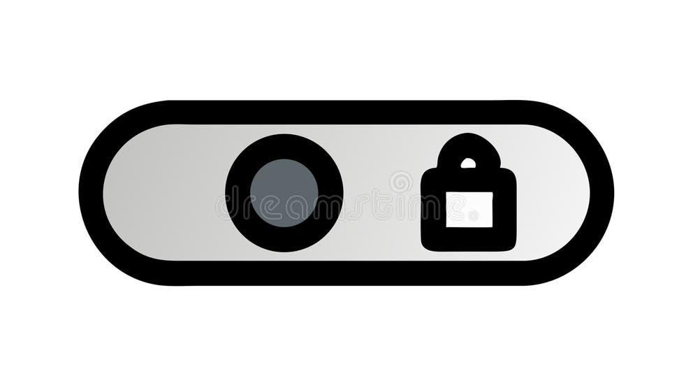 Toggle Switch with Lock Status Icon, Vector Design Generative AI Stock Vector - Illustration of ...