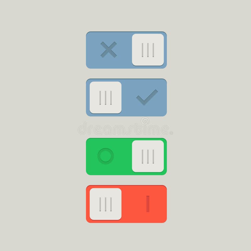 Toggle Switch Icons Vector, on Off Icons Stock Vector - Illustration of ... Toggle Switch Icons Vector, on Off Icons Stock Vector - Illustration of ...
