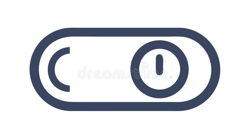 Toggle Switch Outline Icon, Control Mechanism Vector Art, Vector Design Generative AI Stock ...