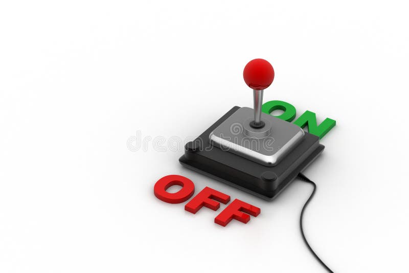 Toggle Switch for Power on Off Electric Device Stock Illustration ...