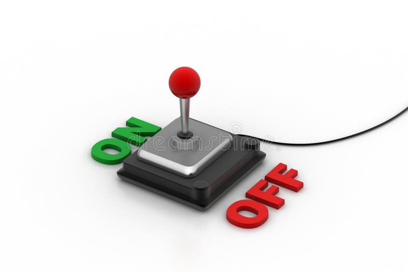 Toggle Switch for Power on Off Electric Device Stock Illustration ...