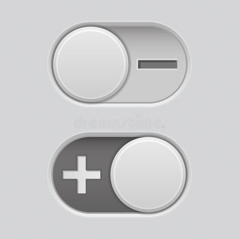 Slider Buttons stock vector. Illustration of mobile, design - 40343365