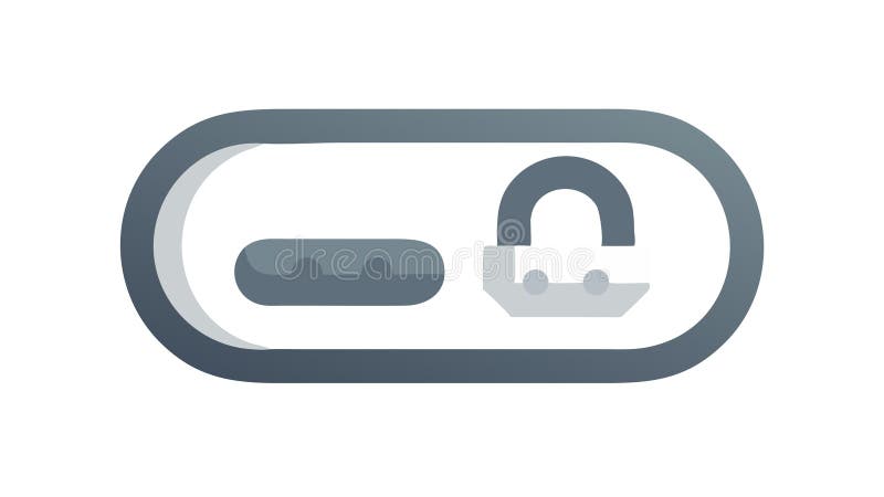 Toggle Switch UI on Off Control Interface Icon Gray, Vector Design Generative AI Stock Vector ...