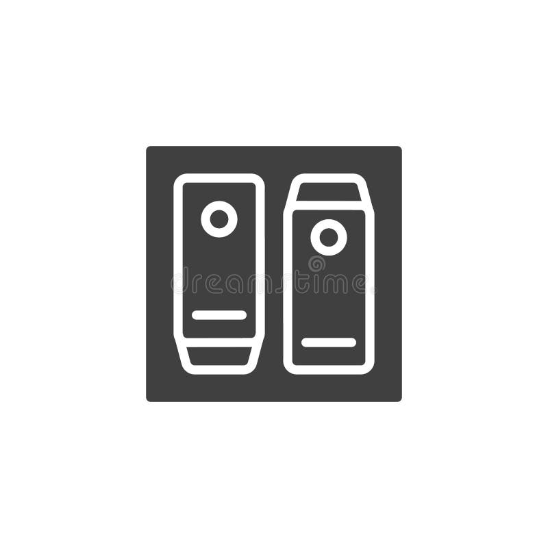 Electric Toggle Switch Line Icon Stock Vector - Illustration of button ...