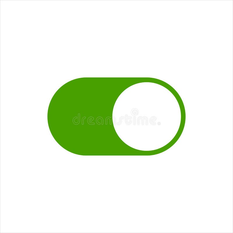 Toggle Switch Vector Icon, on and Off Position Simple Icons, Modern ...