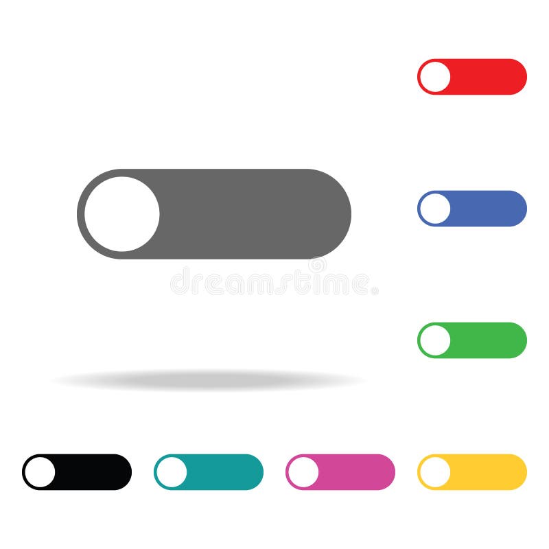 Toggle Switch Web Icon. Elements in Multi Colored Icons for Mobile ...