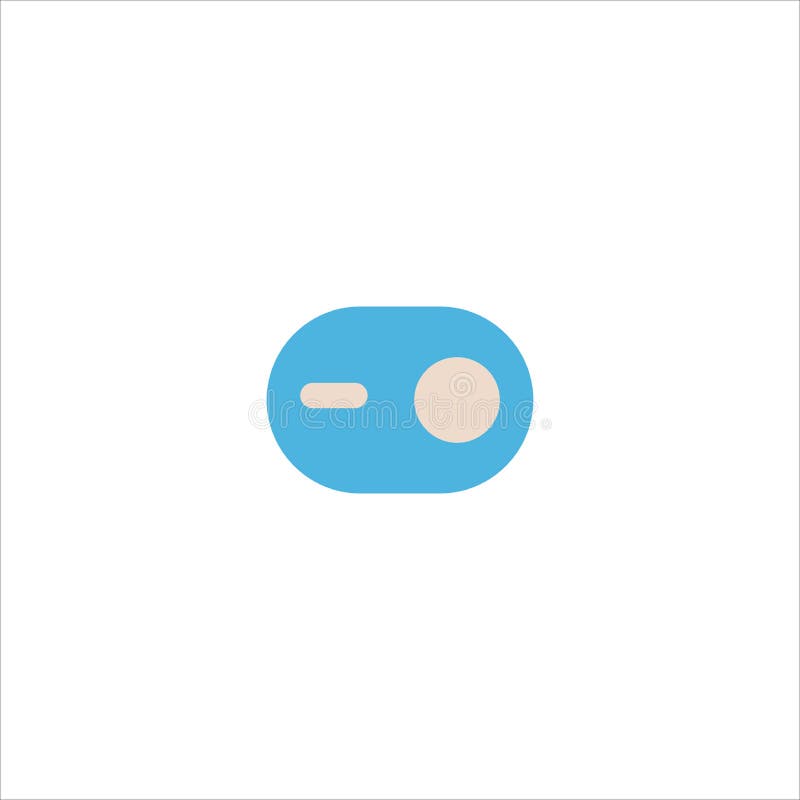 Toggle Switches Button Icon Flat Vector Logo Design Trendy Stock ...