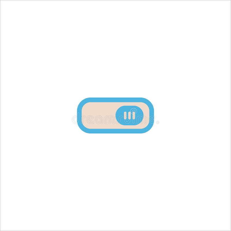 Toggle Switches Button Icon Flat Vector Logo Design Trendy Stock ...