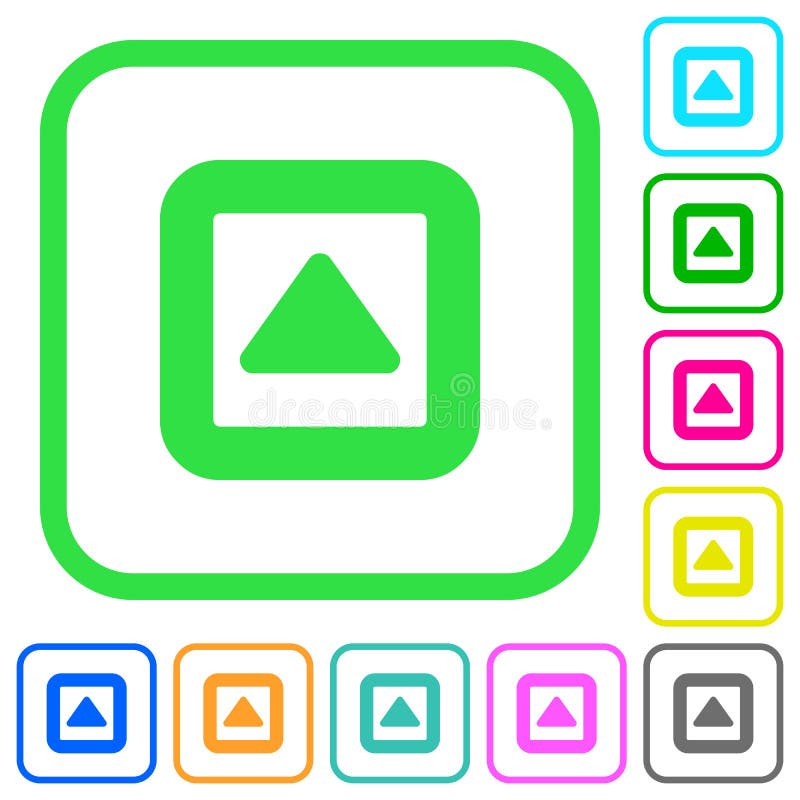 Toggle Up Vivid Colored Flat Icons Stock Vector - Illustration of ...