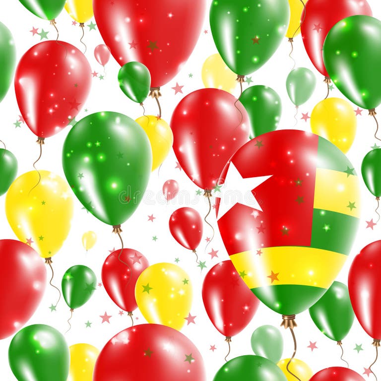 Togo Independence Day Seamless Pattern Ilustração do Vetor - Ilustração ...