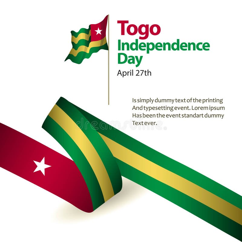 Happy Togo Independence Day Celebration Vector Template Design ...