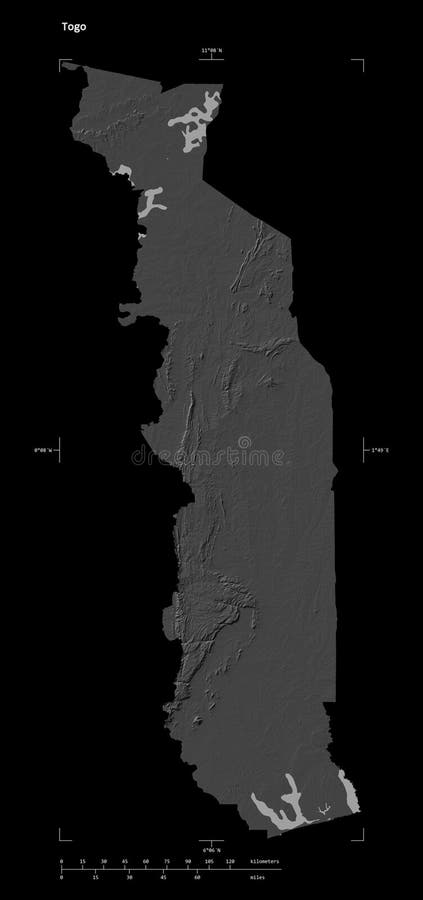 Togo Elevation Map