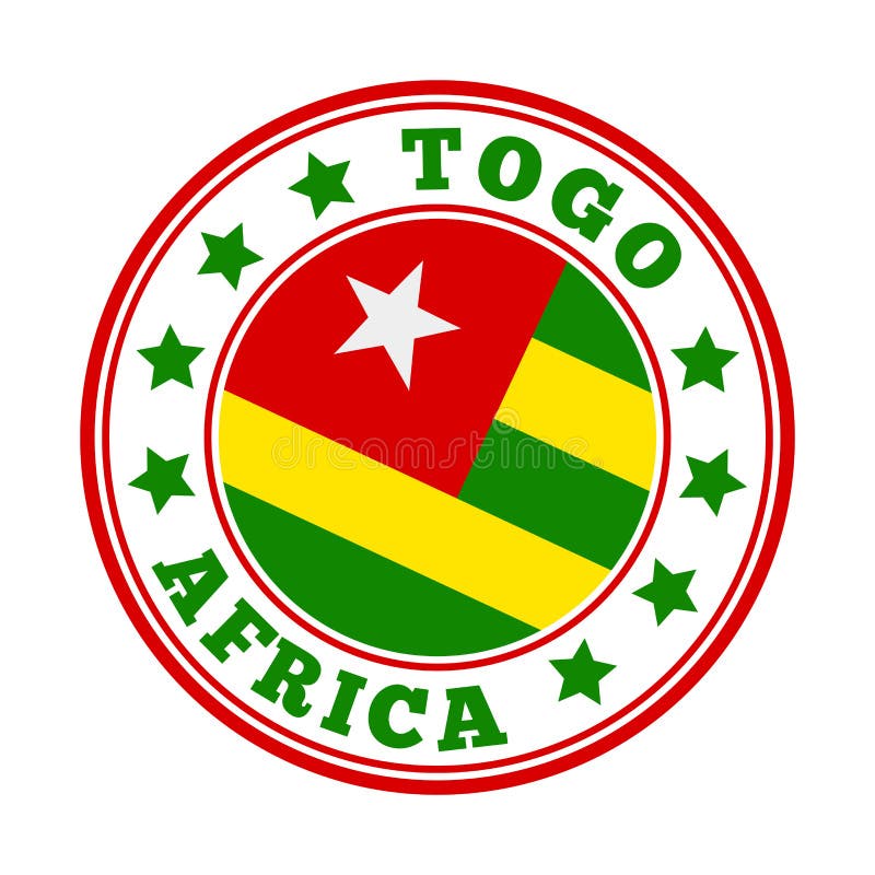 Togo Immigration Document Close Up Passport Visa On Togo Flag Togo Visitor Visa In Passport3d