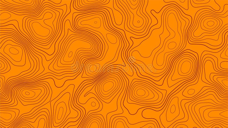 Abstract Topographic Contour Line Pattern Solid Background Vector Map ...