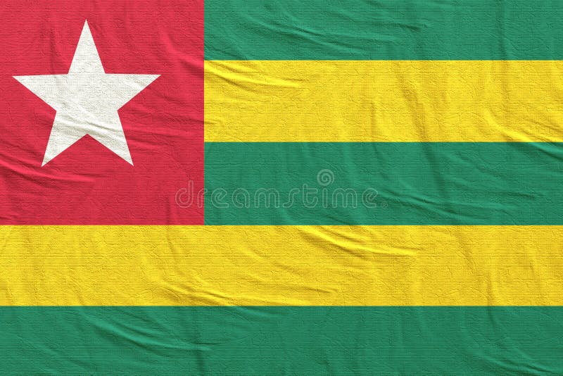Togolese Republic Flag Waving Stock Illustration - Illustration of ...