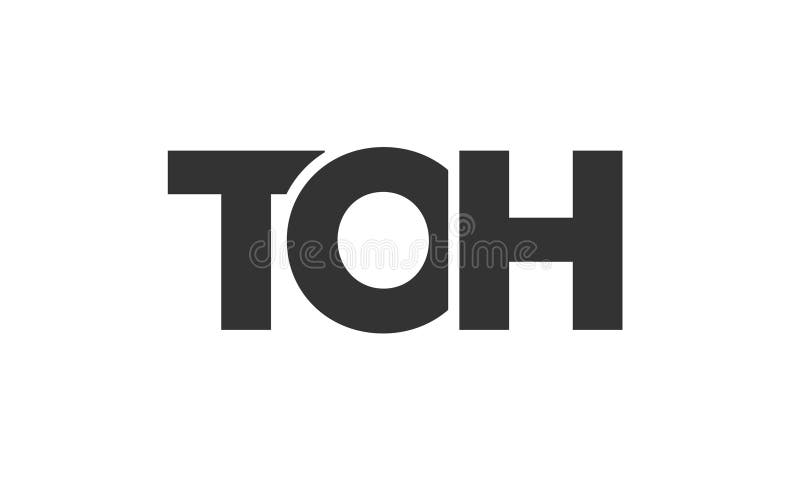 TOH Logo Design Template with Strong and Modern Bold Text. Initial ...