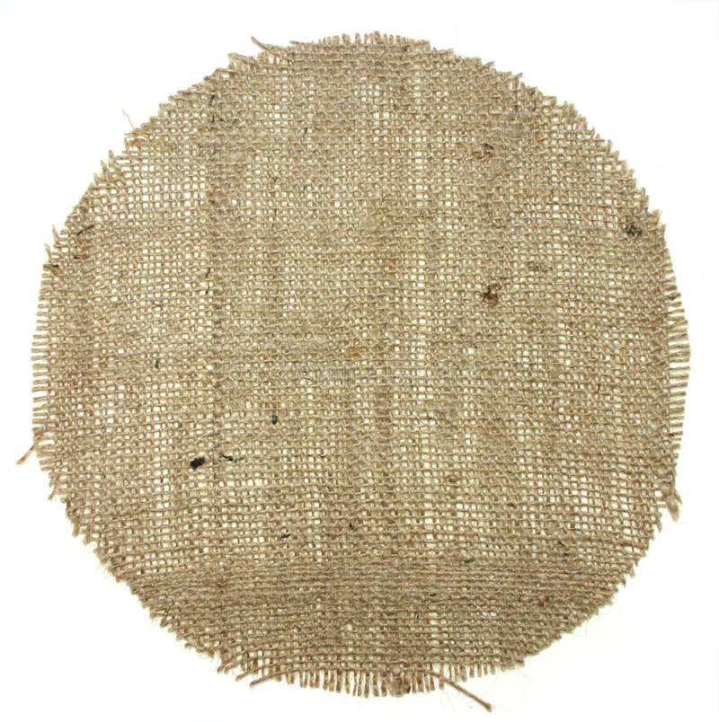 Toile De Toile De Jute De Forme Ronde Image stock - Image du artiste ...