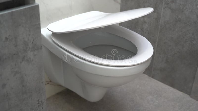 Toilet As a Symbol of Constipation and Digestive Problems Stock Video ...