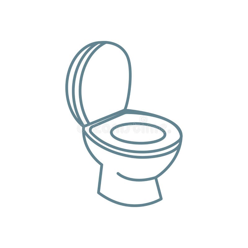 Toilet Bowl Linear Icon Concept. Toilet Bowl Line Vector Sign, Symbol ... Toilet Bowl Linear Icon Concept. Toilet Bowl Line Vector Sign, Symbol ...