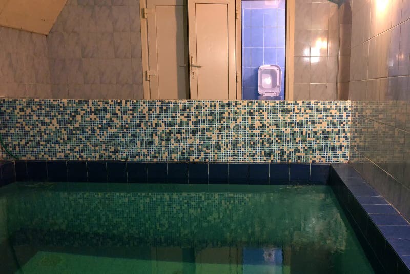 Toilet Bowl in the Pool Room Stock Image - Image of clean, flat: 198273119