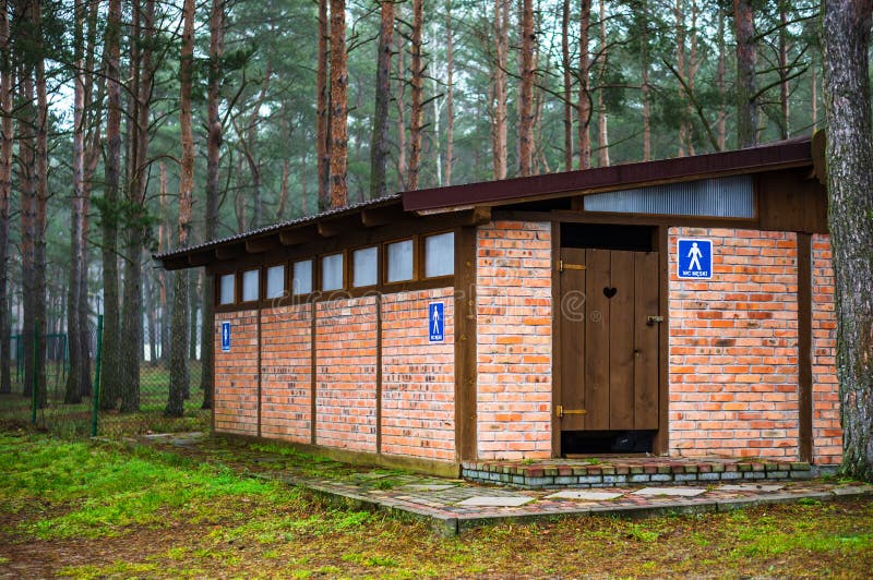 Toilet building stock image. Image of building, trees - 171635827