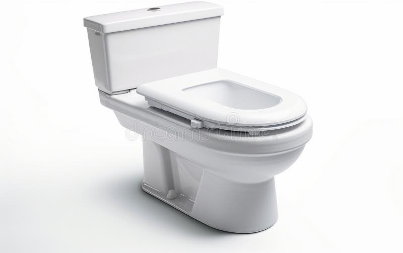 Toilet Commode Isolated on White Background. Stock Illustration ...