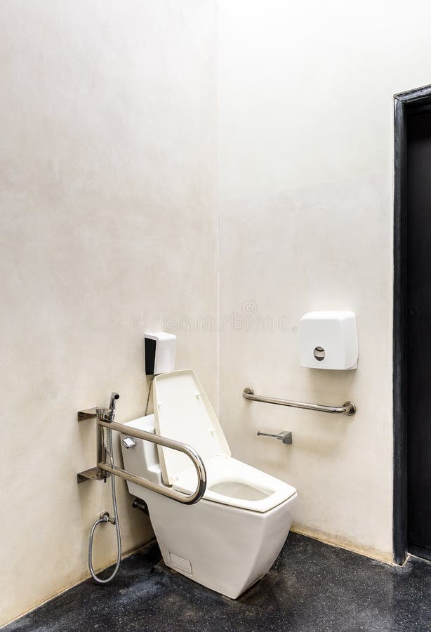Toilet with Friendly Design for People with Disability Stock Photo ...