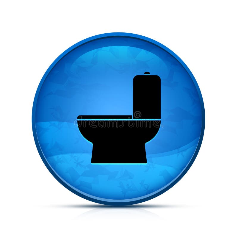 Toilet Icon on Classy Splash Blue Round Button Illustration Stock ... Toilet Icon on Classy Splash Blue Round Button Illustration Stock ...