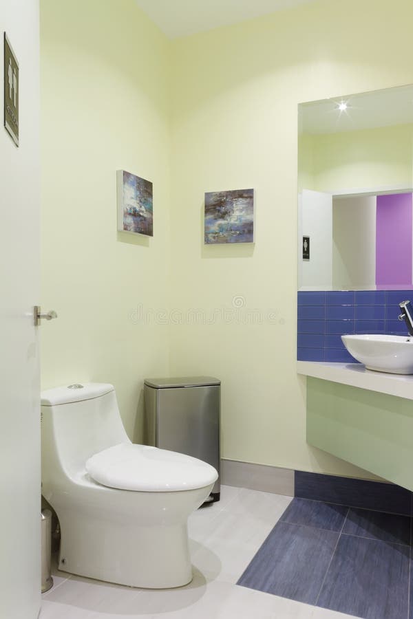 Toilet Interior Design stock photo. Image of contemporary - 38414440
